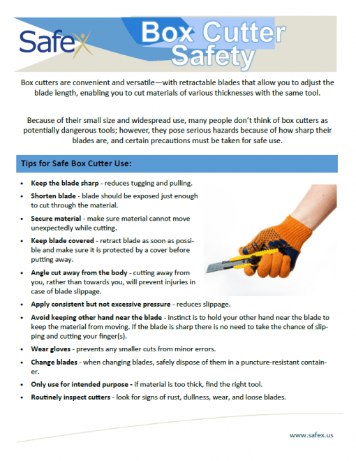 » Box Cutter Safety