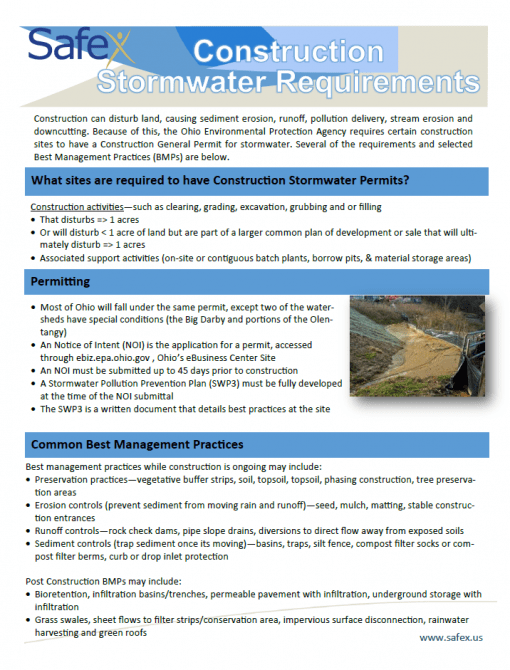 » Construction Stormwater Requirements