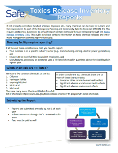 » Toxics Release Inventory Reports